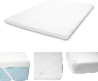 Mendler 6cm Kaltschaum-Matratzentopper HWC-E63, Topper Matratzenauflage Matratzenschoner - 180x200cm