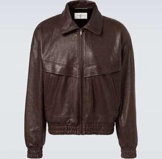 Saint Laurent Veste bomber en cuir