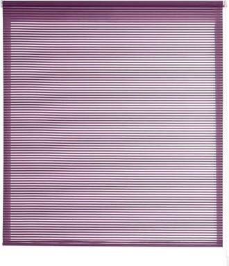 Estoralis Robert Rollo, modernes Design, lichtdurchl&auml;ssige Streifen, Violett, 140 x 195 cm (B x H), Stoffgr&ouml;&szlig;e 137 x 190 cm, Jalousien f&uuml;r Fenster und T&uuml;ren