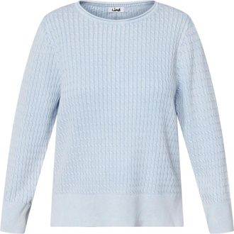 Lind Femme, Pulls, Bleu, Taille: 46 FR Tricot ras du cou