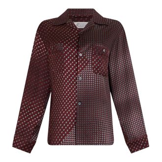Maison Margiela Paisley Print Hemd - - Nightwear & Lounge - Damen - Rot - M