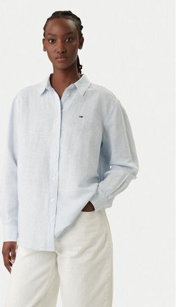Tommy Jeans Hemd DW0DW22209 Himmelblau Relaxed Fit