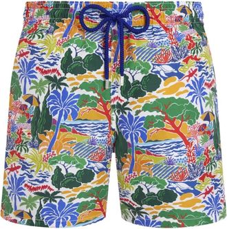Vilebrequin Homme, Maillots de bain, Multicolore, Taille: 2XL Moorea Seaside Life Swim Shorts