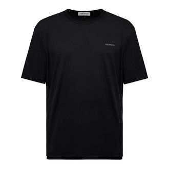 Premiata Homme, Tops, Noir, Taille: XL T-shirt en coton merceris&eacute;