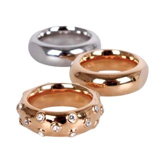 Paco Rabanne Set mit 3 Ringen - - Accessories - Damen - Mehrfarbig - ONE SIZE