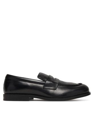 Calvin Klein Halbschuhe Ess Rubber Penny Loafer Pol Lth HM0HM02025 Schwarz