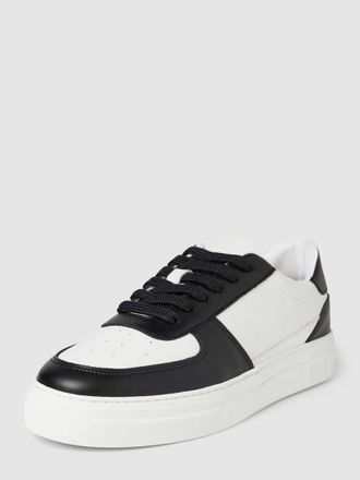 Selected Ledersneaker im unifarbenen Design Modell HARALD
