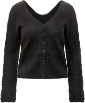 Calvin Klein Femme, Pulls, Noir, Taille: 40 FR Cardigan en m&eacute;lange dalpaga