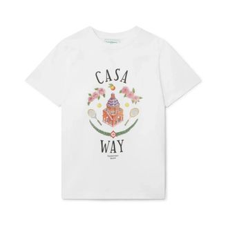 Casablanca Casa Way T-Shirt - - Tops - Herren - Wei&szlig; - 2XL