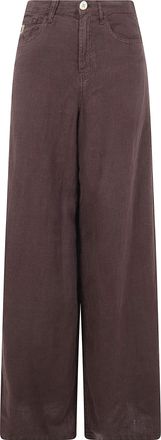 Lois Jeans Arlene Extra Wide Leg Linen Trousers