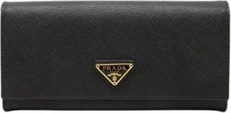 Prada Portefeuille Long Pre-owned - Femme - Pre-owned - Noir - Taille: ONE Size