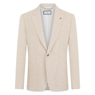 Philipp Plein Linen Blazer Gigolo Fit - Homme - Vestes - Beige - Taille: XL