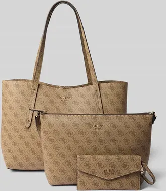 Guess Tote Bag mit Allover-Logo-Print Modell Brenton