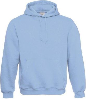 B&C Collection Sweat-shirt &agrave; capuche - - Manches longues Homme - Bleu - Bleu ciel - moyen
