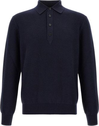 Ermenegildo Zegna Oasi Kaschmir-Polo - - Knitwear - Herren - Blau - 2XL