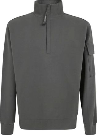 C.P. Company C.p. Company, Homme, Sweatshirts et sweats &agrave; capuche, Gris, Taille: XL SweaT-shirt Demi-Zip