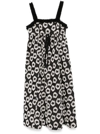 Ulla Johnson Mira Midikleid - Schwarz
