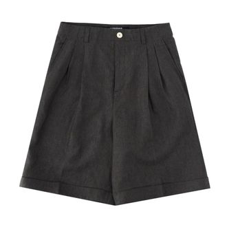 Jacquemus Shorts Tailleur Pliss&eacute;s - Homme - Shorts - Gris - Taille: L