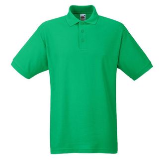 Fruit Of The Loom Premium Polo + GRATIS MyShirt Stoffbeutel, Farbe:maigr&uuml;n + GRATIS MyShirt Stoffbeutel, Gr&ouml;&szlig;e:3XL