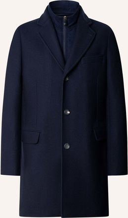 Hackett Stehkragenmantel Sr Wl Cash W/Bib Coat blau