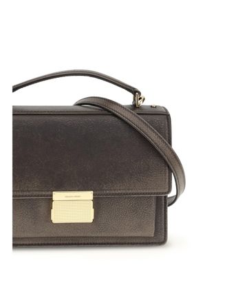 Golden Goose Womens Leather Handbag Venezia Dark Brown Calf (bos Taurus) Handbags Hand Bags