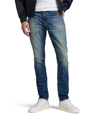 G-Star Herren 3301 Slim Jeans Jeans, Blau (Worn in Erosion 51001-d498-g562), 28W / 30L