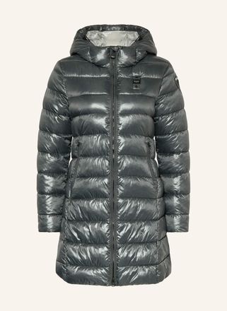 Blauer Steppmantel Adelaide grau