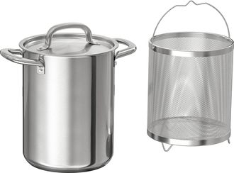 IKEA IKEA 365+ Topf mit Einsatz, 5,0 l, Edelstahl