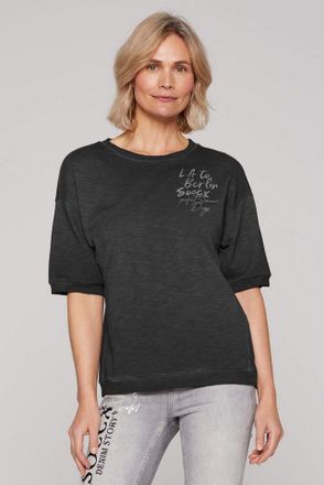 soccx Sweater mit nach vorn gedrehten Seitenn&auml;hten