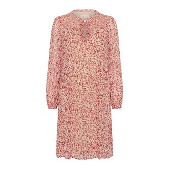 Part Two Rotes Mini Verwischtes Blumenkleid - - Dresses - Damen - Mehrfarbig - 2XL