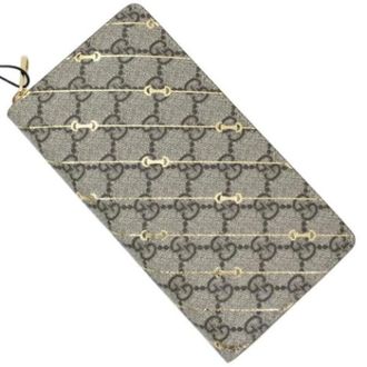 Gucci unisex, Pre-owned, Beige, Taille: ONE Size Pre-owned Long wallet (bi-fold)