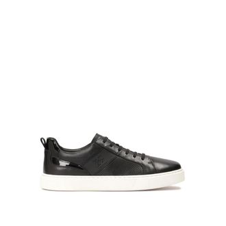 Kazar Schwarze Ledersneaker auf wei&szlig;er Sohle - - Shoes - Herren - Schwarzk - 40 EU