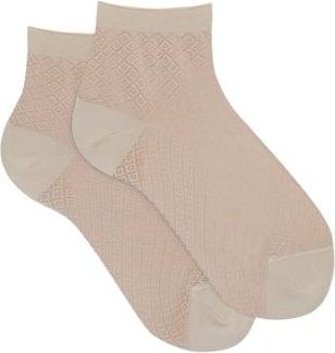 Dor&eacute; Dor&eacute; Chaussettes basses &agrave; losanges en coton m&eacute;lang&eacute;