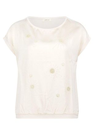 Cartoon Kurzarmshirt Damen mit Rippb&uuml;ndchen (1-tlg)