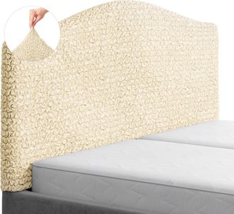 Paulato by GA.I.CO. PAULATO - Kopfteilbezug für Doppelbett, aus Mikrofaser, einfarbig, bi-elastisch, kratzfest, maschinenwaschbar, Oeko-Tex Standard zertifiziert - Made i