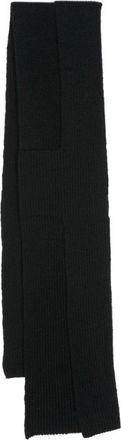 Dries Van Noten Homme, Accessoires, Noir, Taille: ONE Size Rib-Knit Scarf