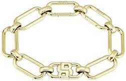 BOSS Jewelry Bracelet en Chaîne pour Femme Collection DOUBLE B SWING en Or Jaune avec un Charm Double B - 1580628
