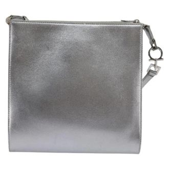 Ferragamo Pre-owned Leather Shoulder Bag - - Pre-owned - Damen - Grau - ONE SIZE