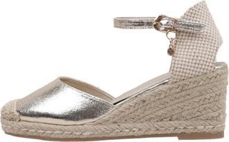 Xti 142334 Sandalen mit Keilabsatz, f&uuml;r Damen, Gold, 40 EU