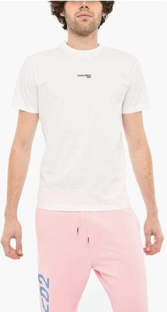 Dsquared2 Cotton Crew-neck T-shirt with Print size S