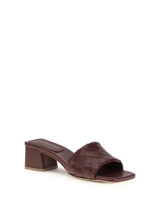 Bottega Veneta Womens Mules Parco Barolo Leather Lamb Sandal