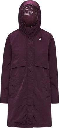 K-Way Femme, Vestes, Violet, Taille: 44 FR Sophilene Satin Glass Jacket