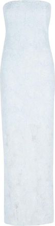 Rotate Rotate Birger Christensen, Femme, Robes, Bleu, Taille: 36 FR Mesh Tube Dress