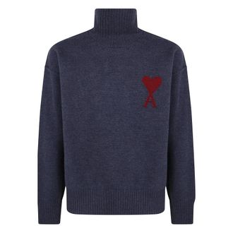 Ami Rollkragenpullover - - Knitwear - Herren - Grau - XL