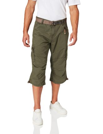 Timezone Herren Loose Milestz Shorts, Muddy Green, 30W EU