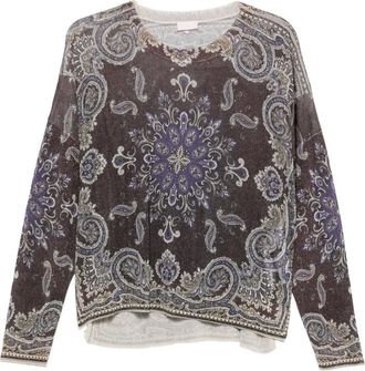 Liu Jo pull à motif cachemire - Marron