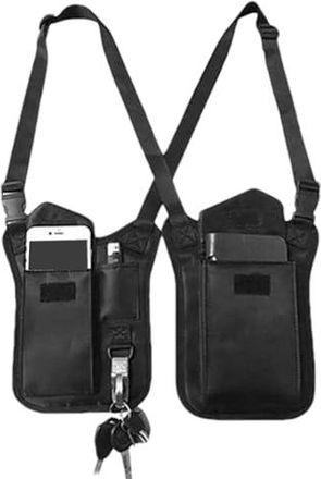 Generico Sac antivol sous les aisselles, sac à bandoulière, poche axillaire antivol - poche aisselle en nylon pour épaule de sport, sac multi-usage pour les vo