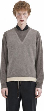 Maison Margiela Fused Knit Wool Crewneck Sweater