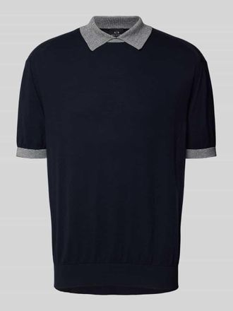 A|X Armani Exchange Regular Fit Poloshirt mit Kontrastbesatz
