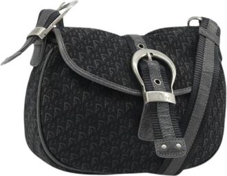 Dior Sac bandouli&egrave;re Trotter en toile Pre-owned - Femme - Pre-owned - Noir - Taille: ONE Size